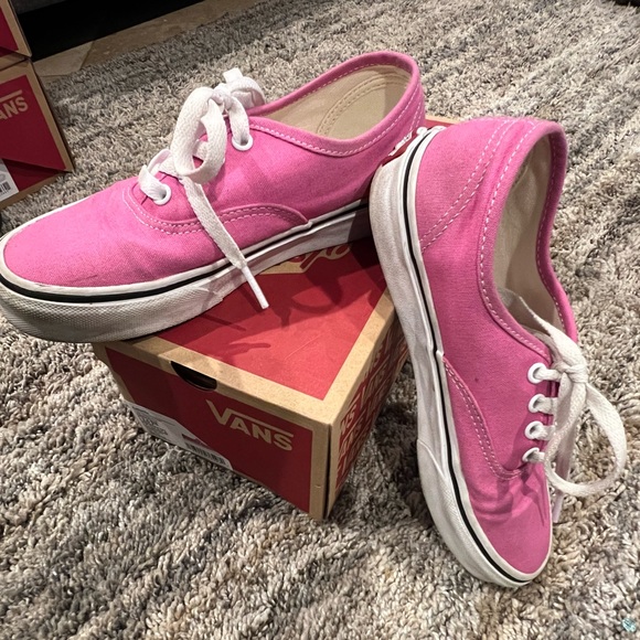 Vans | Shoes | Girls Pink Low Top Vans | Poshmark
